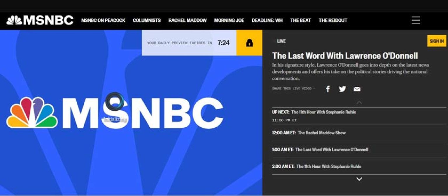 How to Watch MSNBC Live from Anywhere in 2025 | VPNveteran.com