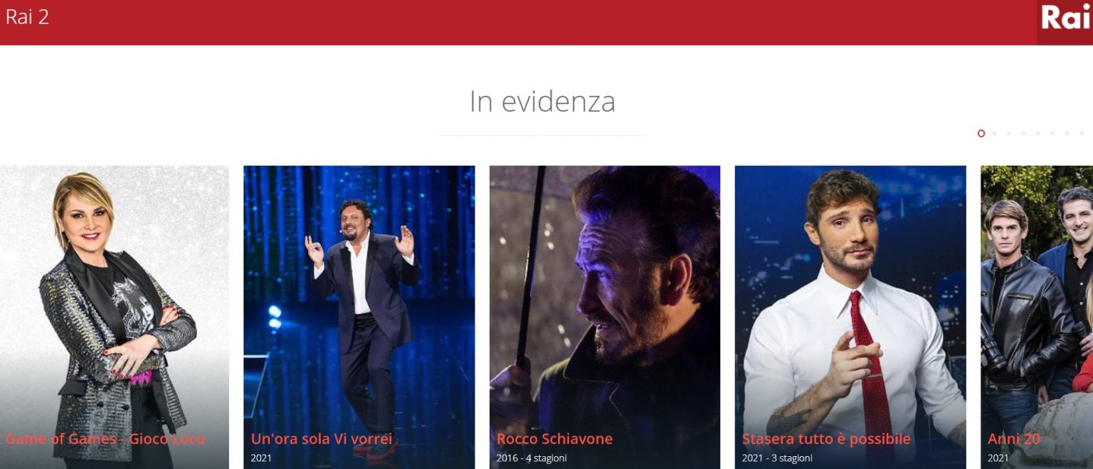 Come vedere Rai 2 streaming all'estero nel [yr] | VPNveteran.com
